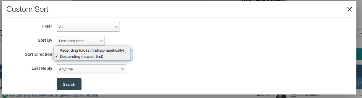 Customizing Your View - Sorting, Oldest First, Newest, Whatever... - Site Help and General Info ...