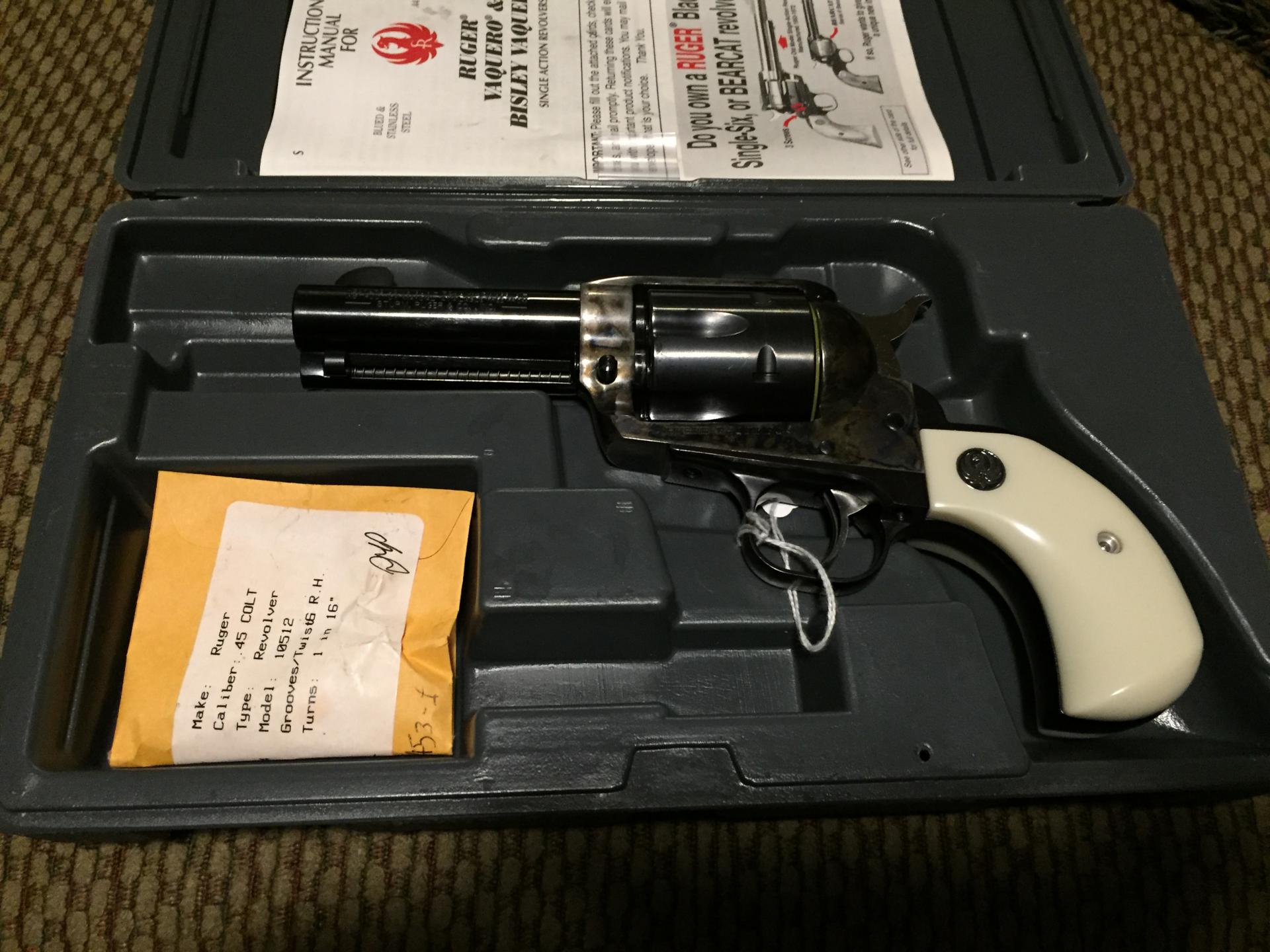 WTS: Ruger Old Vaquero Sheriff's Model Blued $750 - Collectors Market ...