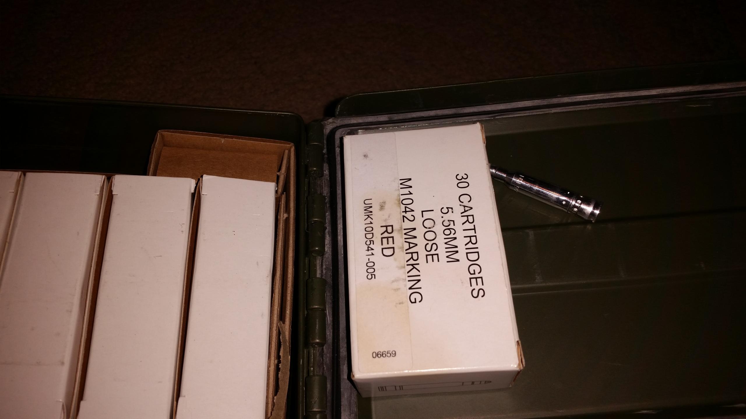 WTS .556 PAINTBALL ROUNDS (RED)- $10 PER 30 RND BOX - Ammunition ...