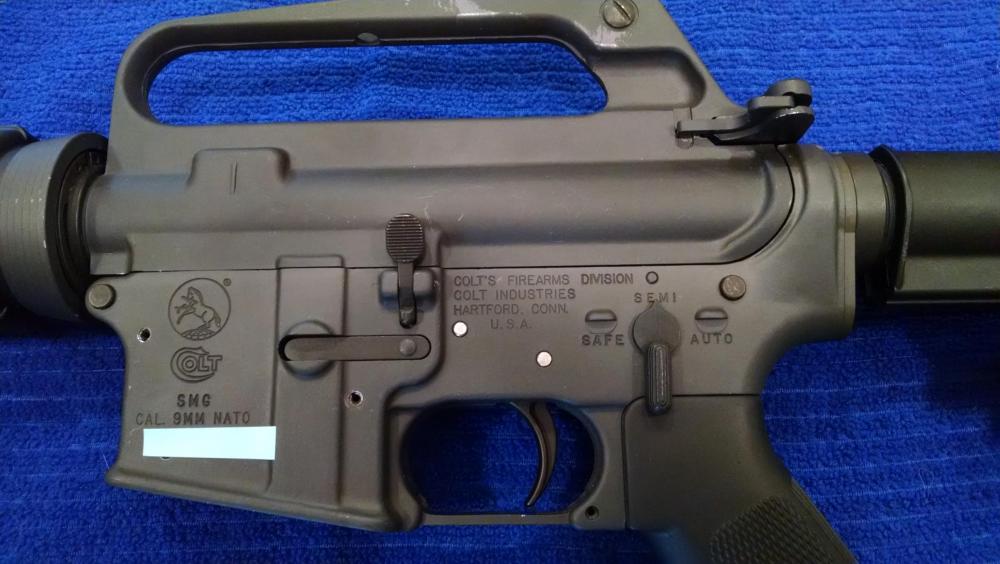 WTS Post-May 1986 Colt 9 mm SMG - NFA Market Board - Sturmgewehr.com Forums