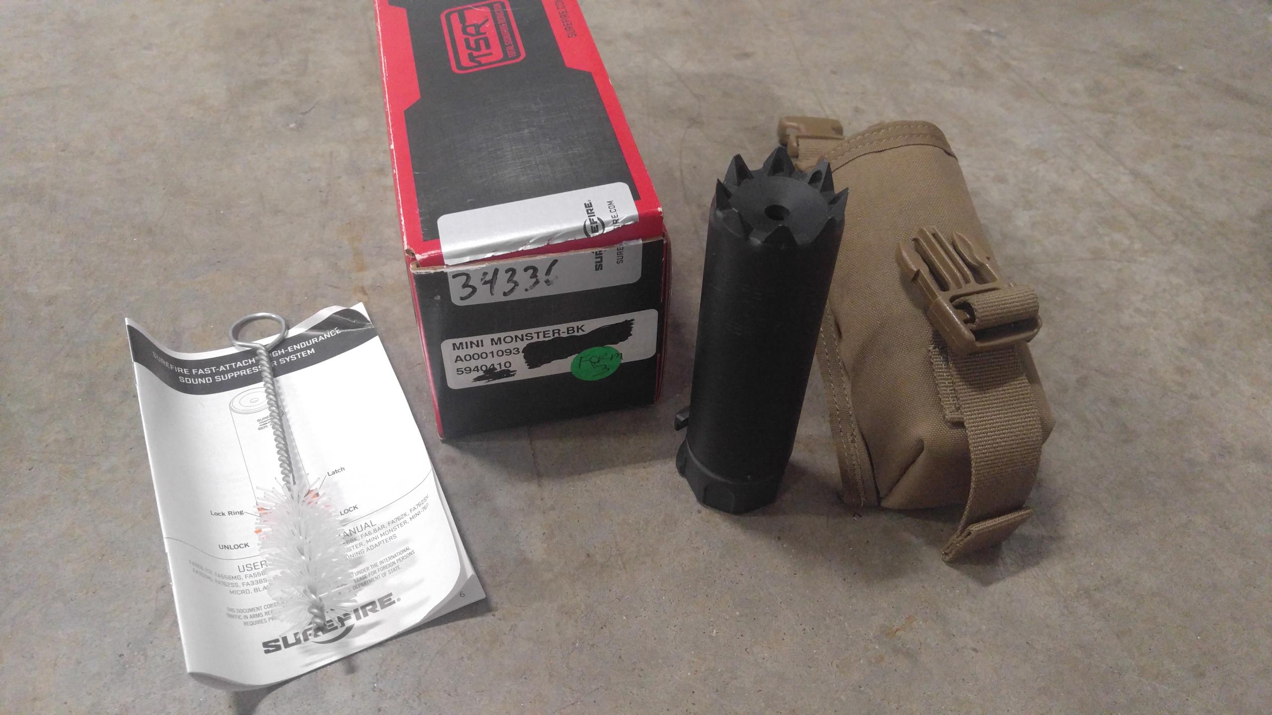 SOCOM556-MINI MONSTER OPEN BOX, NEVER USED - NFA Market Board ...