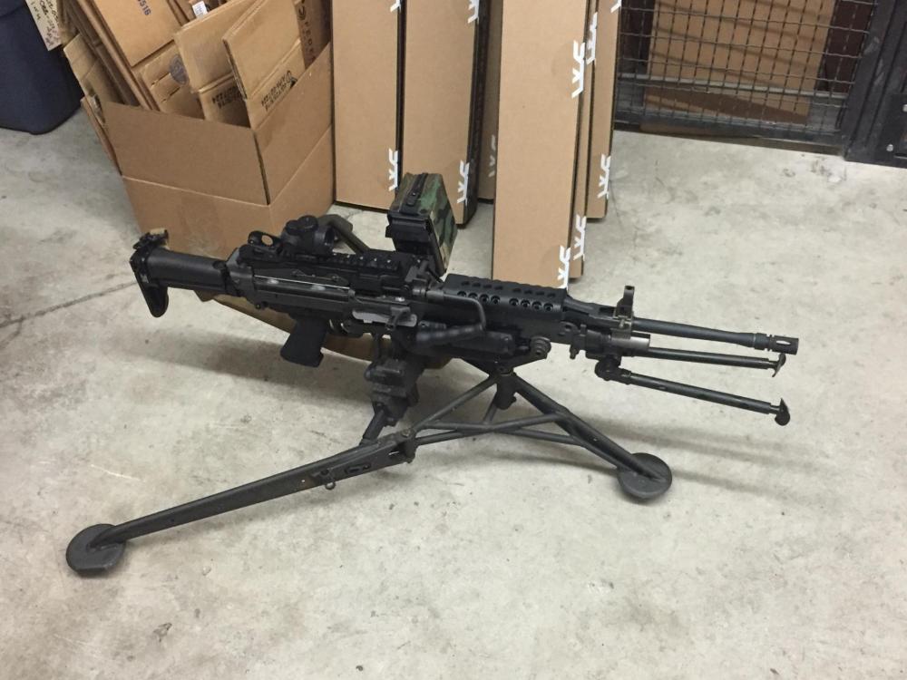 WTS FN MAG-58 or M240 Rare German DM-1 Belt feed tray, M240D Spade grip ...