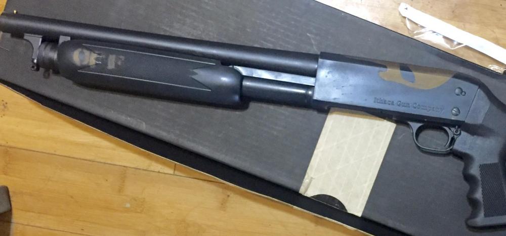 WTS: ithaca m37 12ga aow with punisher $400 - NFA Market Board ...