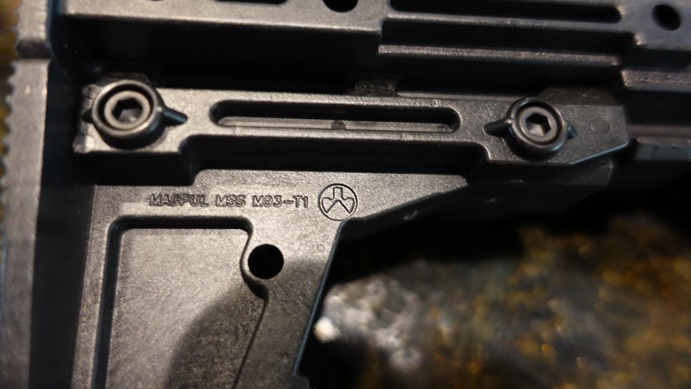 Interesting piece of Magpul history: Initial release M93-T1 MSS Stock ...