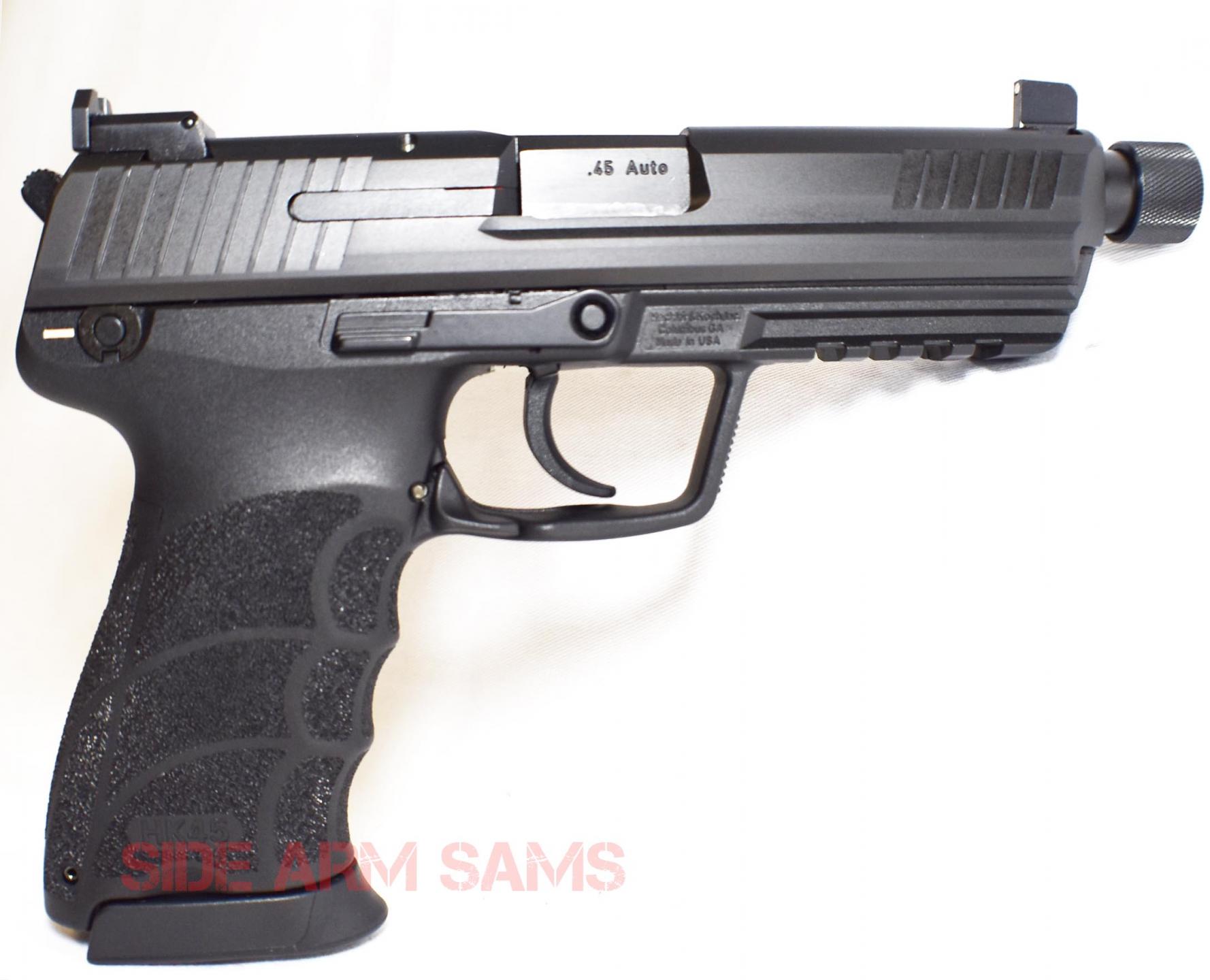 NIB HK45T "Tactical", .45ACP, Threaded-Barrel, Night Sights - Semi-Auto ...