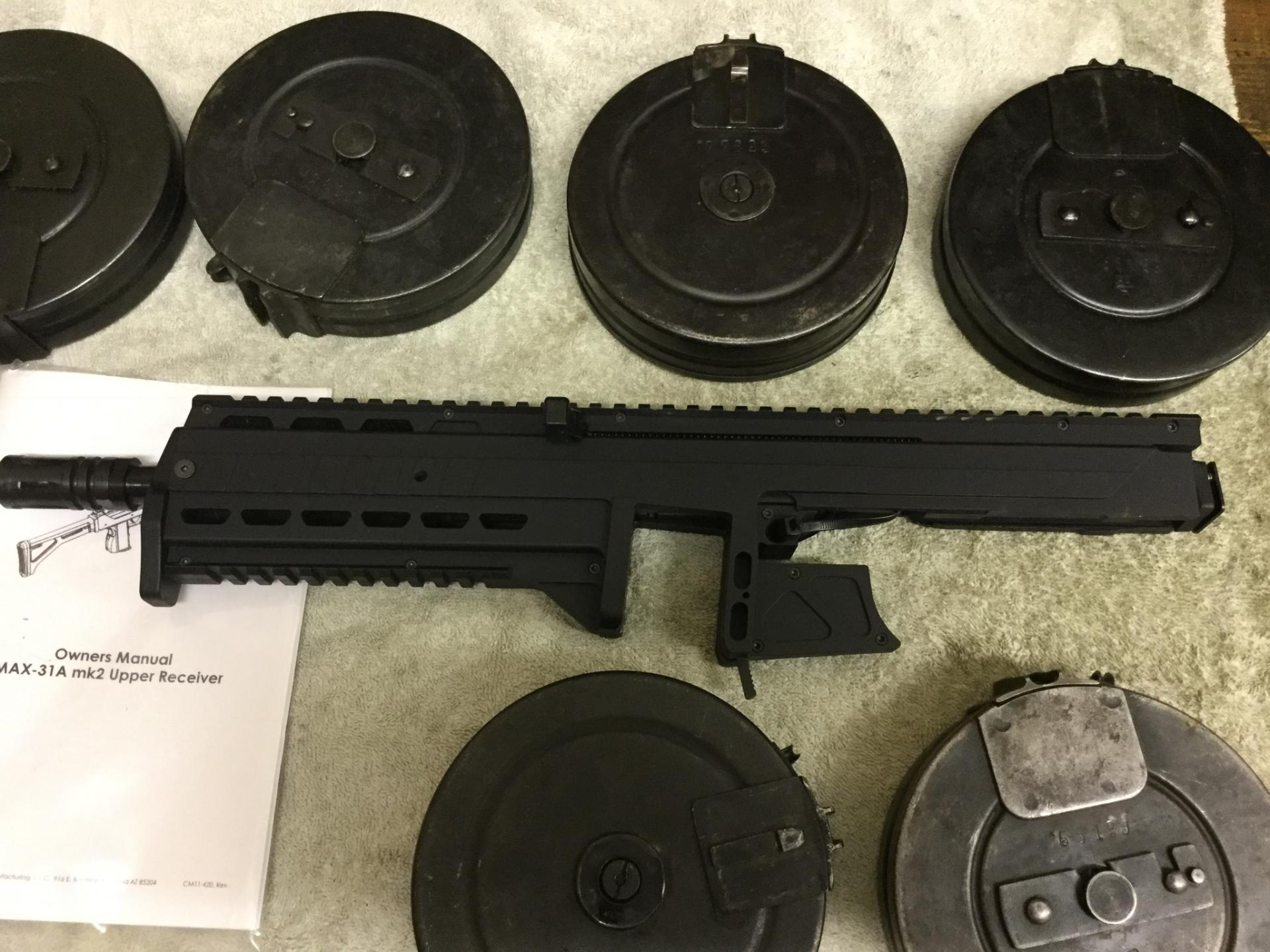 SOLD Lage MAX 31A mk2 upper w/ 6 DrumMags SOLD - Parts and Accessories ...