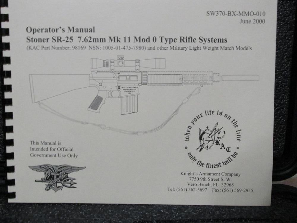 Knights Armament MK11 Mod 0 Deployment Kit, 99%, **SOLD** - Semi-Auto ...