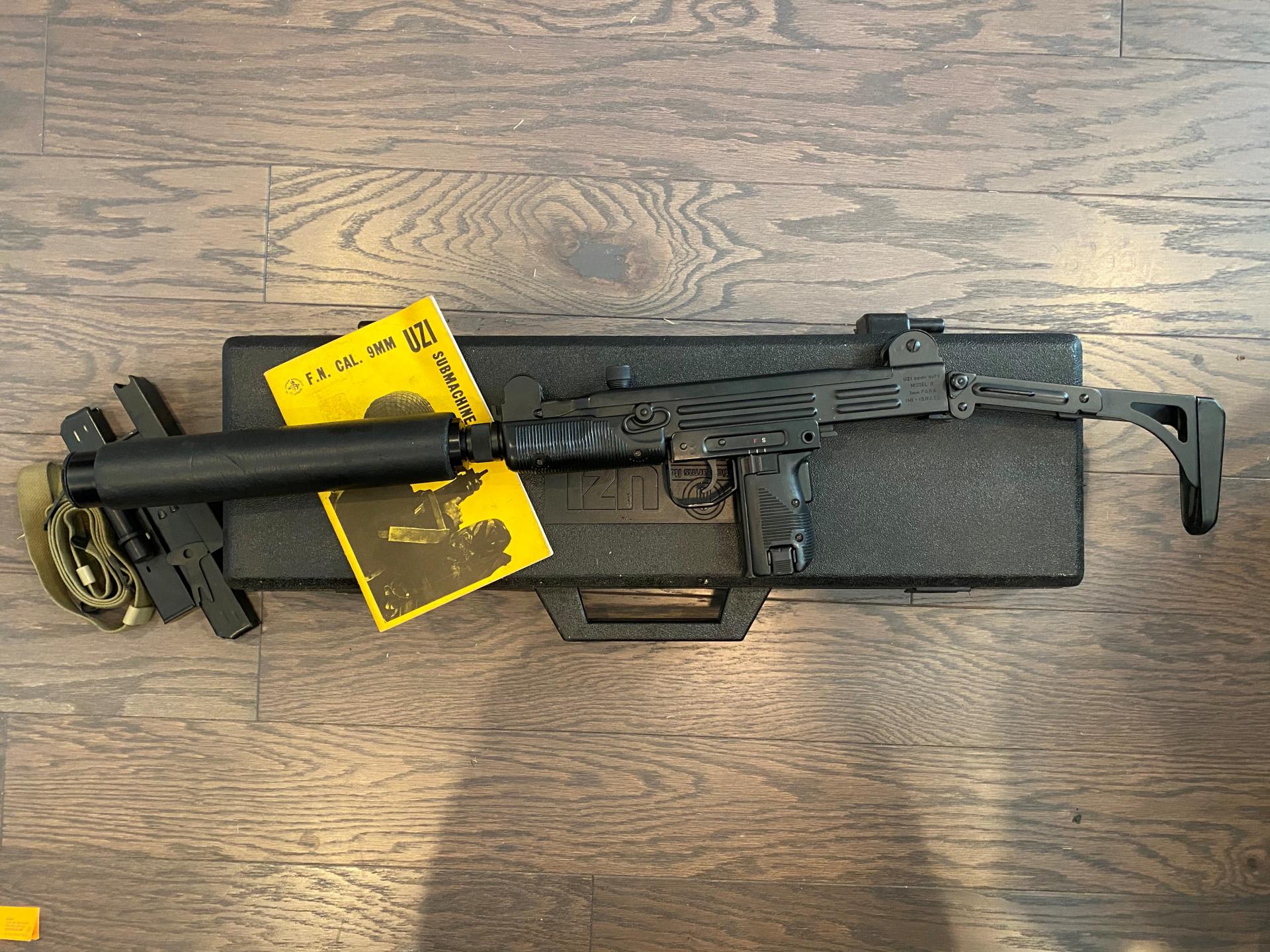 TRANSFERABLE UZI MODEL B MACHINE GUN WITH SWD SUPPRESSOR - NFA Market ...