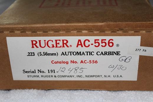 WTS: Ruger AC556F with original box - NFA Market Board - Sturmgewehr ...