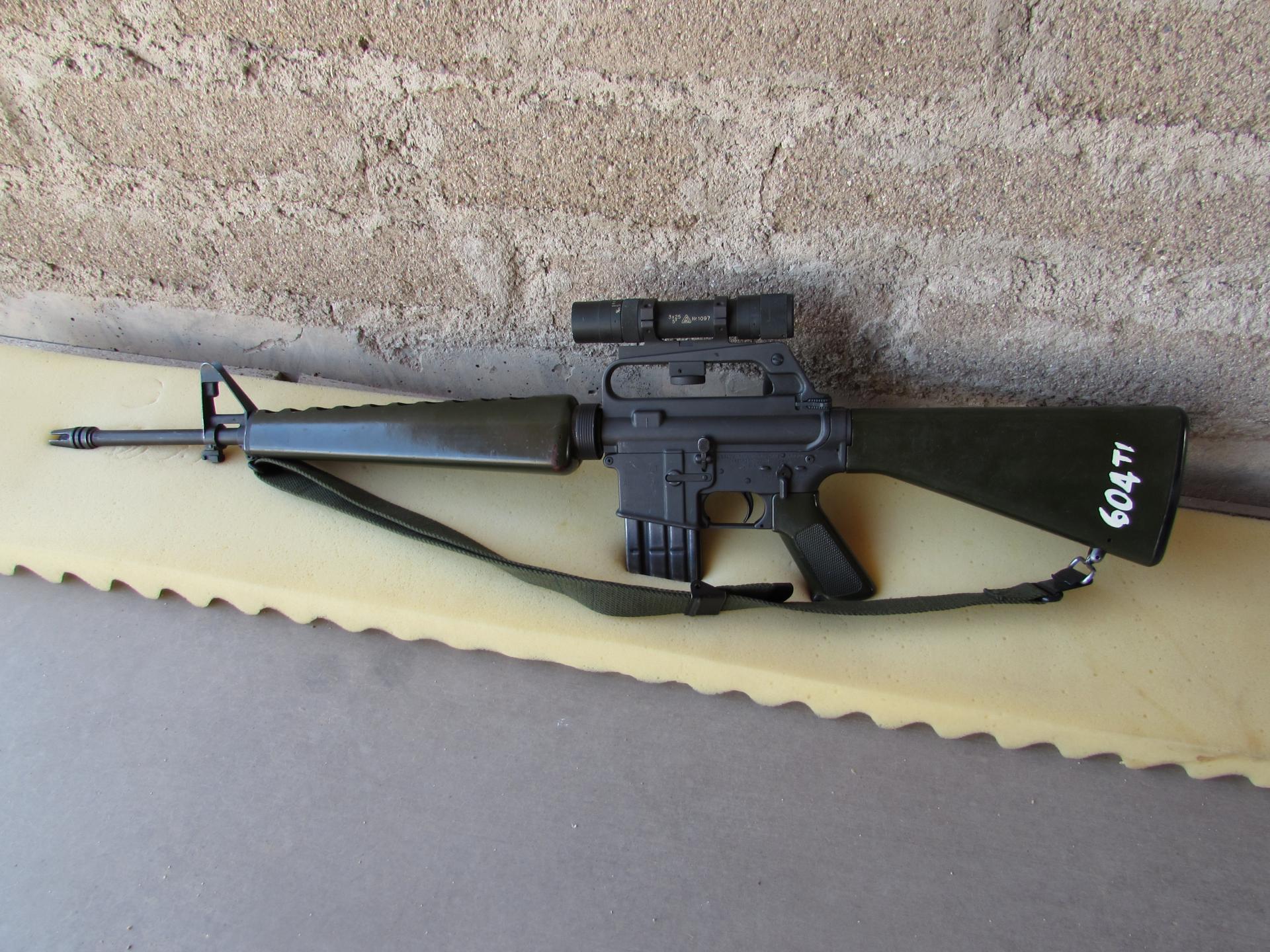 WTS C&R Colt / Armalite 601 AR15 with factory mount and Delft optic 34k ...