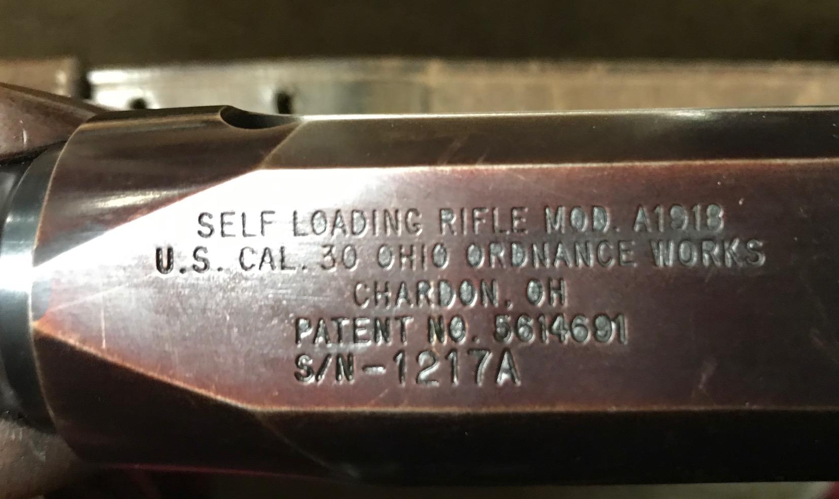 WTS - OOW 1918 BAR WWI style semi-auto $4000 - Semi-Auto Market Board ...