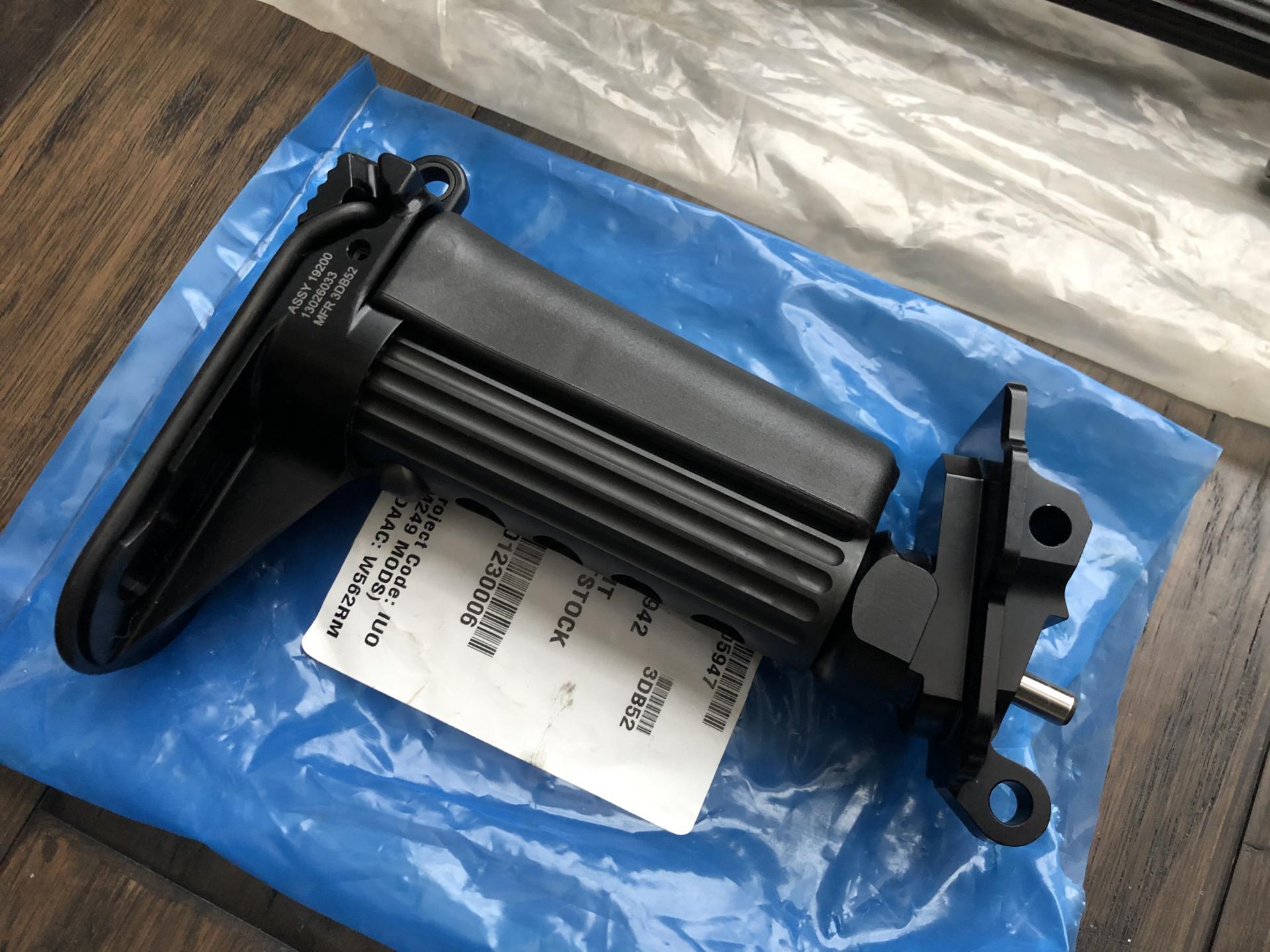 SOLD: M249 MK46 Fluted Barrel and Lightweight Collapsible Stock - Parts ...