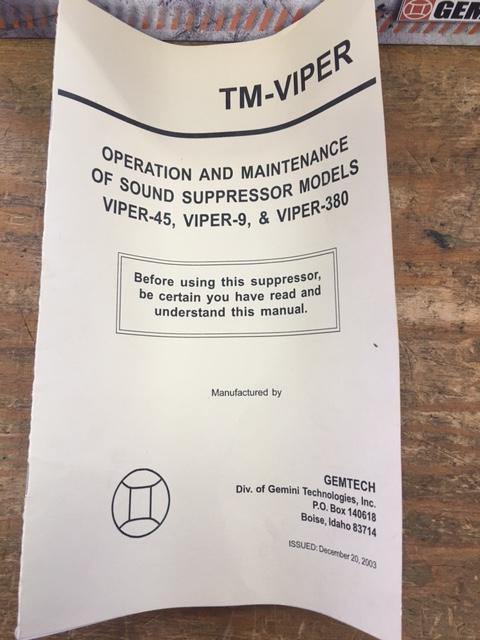 WTS: Gemtech Viper 9mm Suppressor NIB - NFA Market Board - Sturmgewehr ...