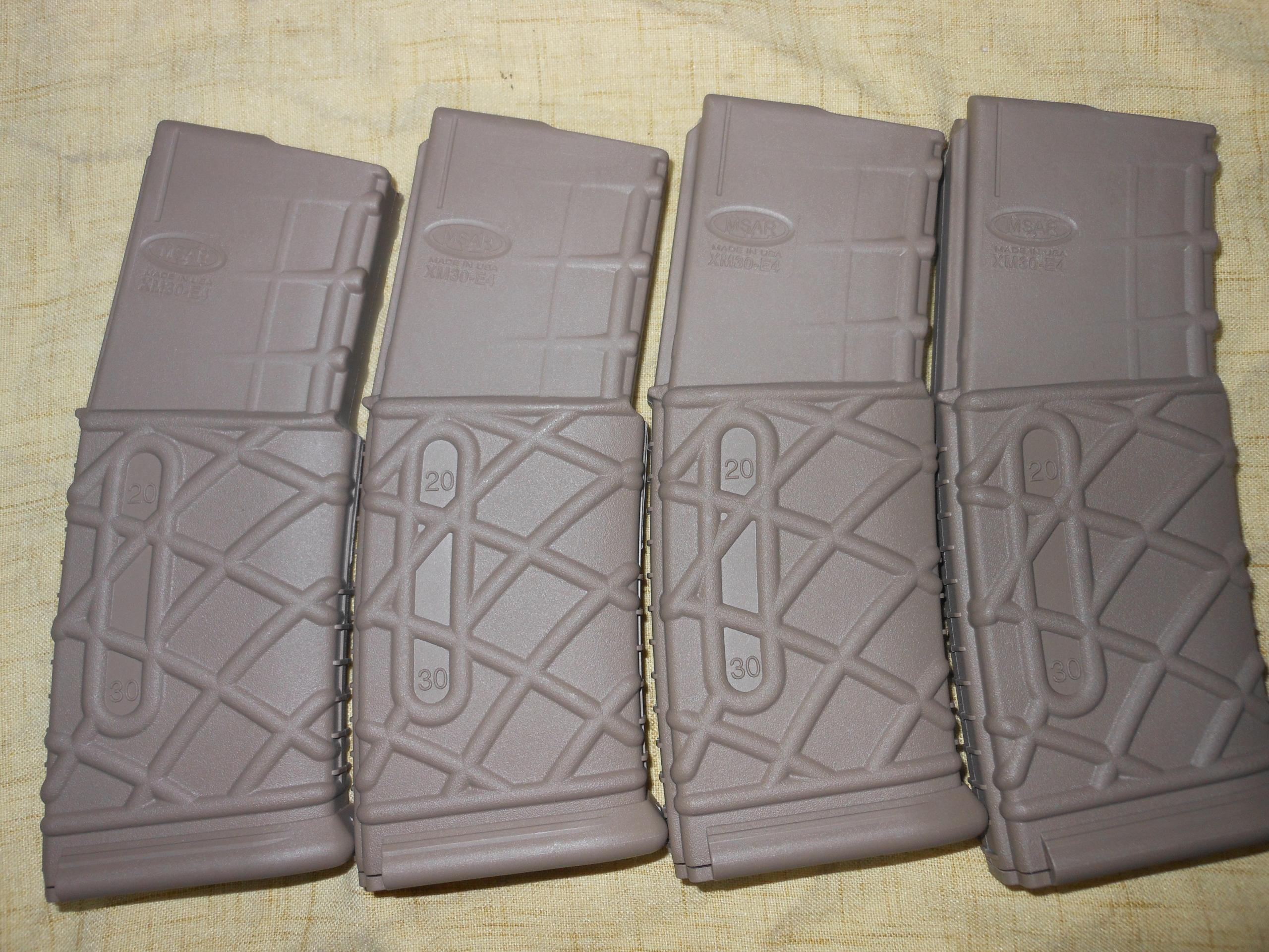 AR15 30 round mags MSAR E4 Desert tan $7ea - Parts and Accessories ...