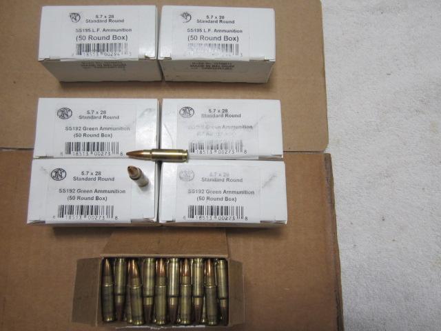 WTS: FN 5.7 X 28 SS 192 Green Ammunition ( 5 / 50 Round Boxes) & FN 5.7 ...