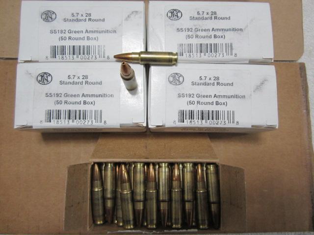 WTS: FN 5.7 X 28 SS 192 Green Ammunition ( 5 / 50 Round Boxes) & FN 5.7 ...