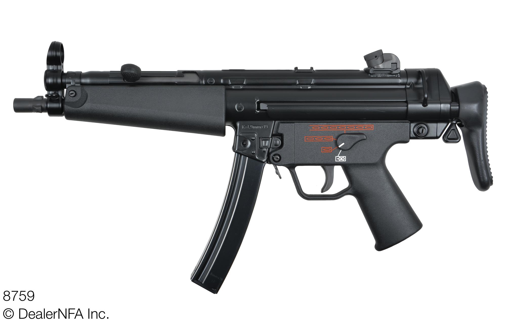 HK MP5A3, Billistics/Dyer, Registered Receiver, Double Push Pin with ...