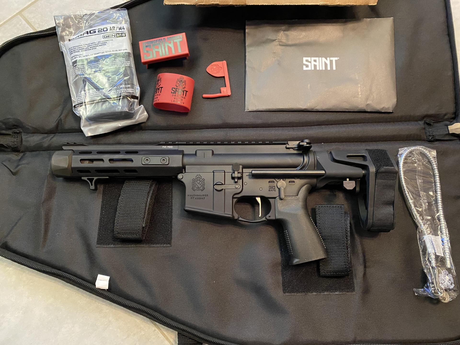 Springfield Saint Victor PDW, 5.5”, 5.56mm,absolutely New in Box - Semi ...