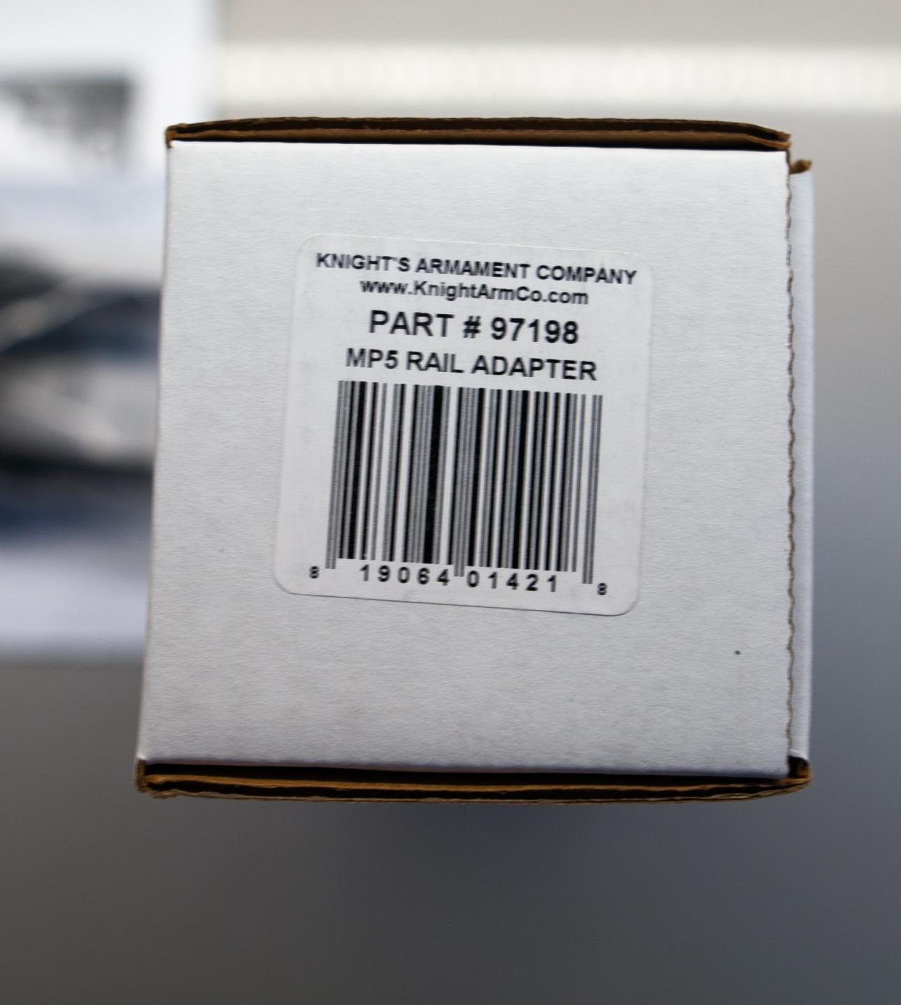 NIB MP5 Knights Armament RAS Rail - Parts and Accessories Market Board ...