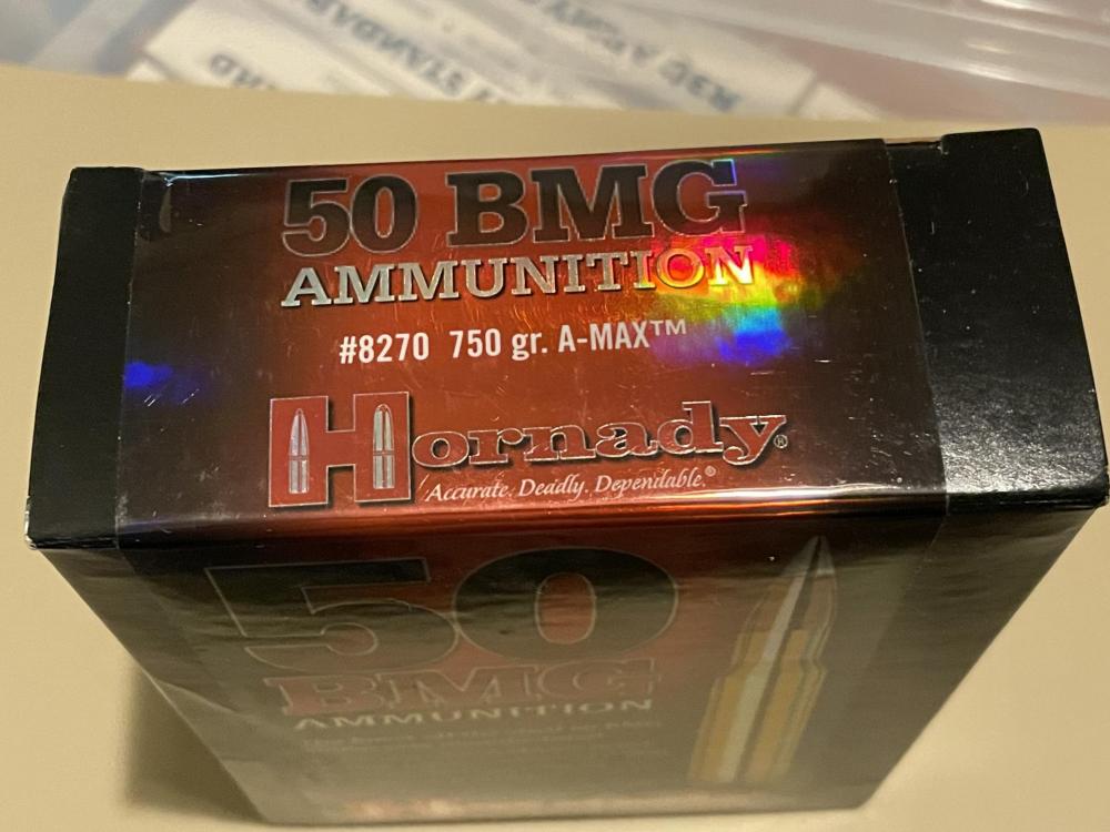Hornady 750gr AMAX 50BMG - Ammunition - Sturmgewehr.com Forums