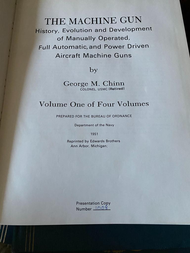 The Machine Gun 5 Book Set Number 1008 Signed and Numbered by Col ...