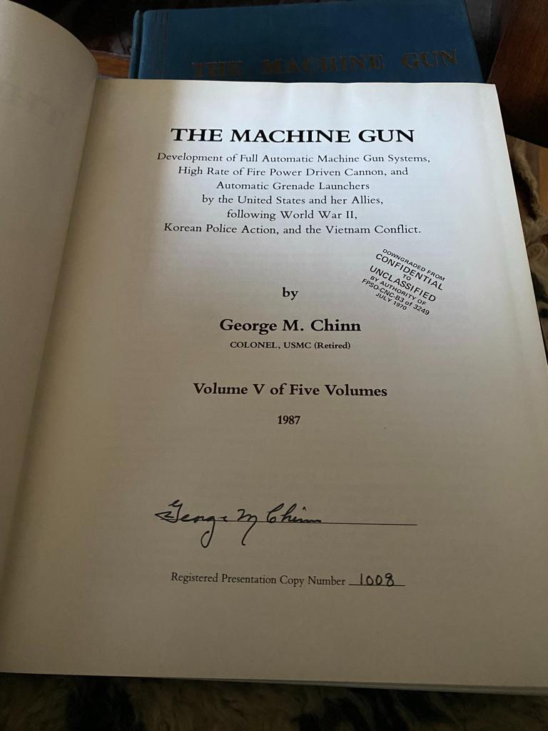 The Machine Gun 5 Book Set Number 1008 Signed and Numbered by Col ...