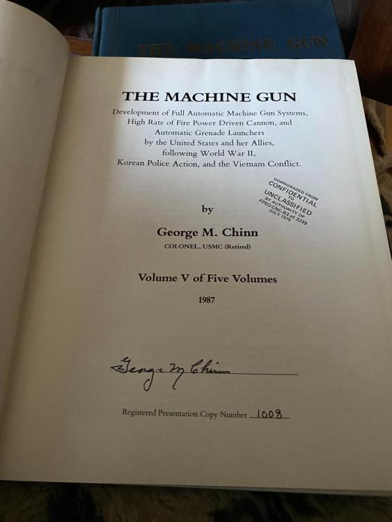 The Machine Gun 5 Book Set Number 1008 Signed and Numbered by Col ...