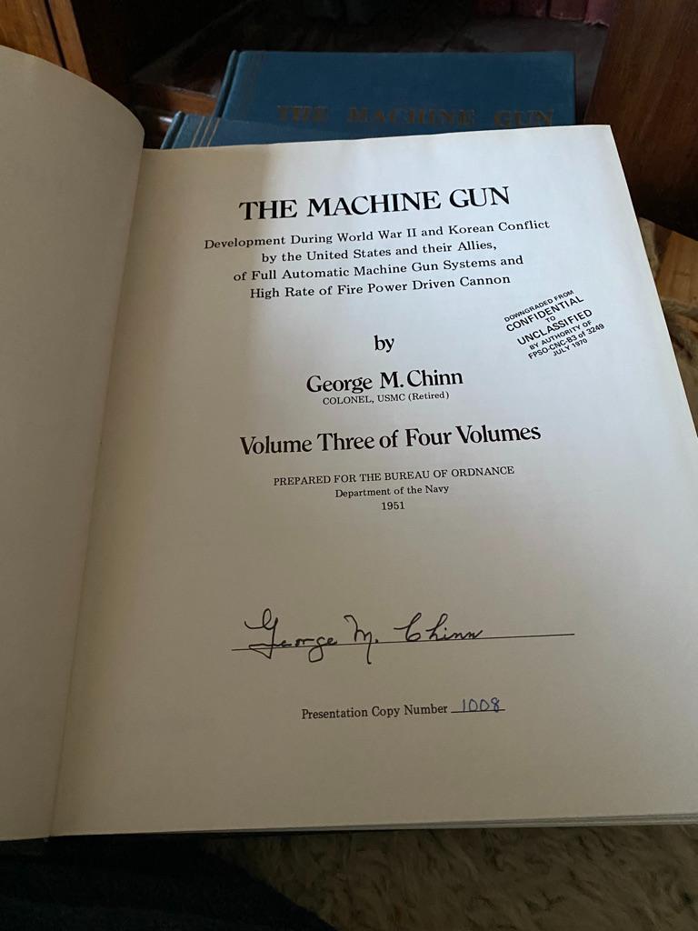 The Machine Gun 5 Book Set Number 1008 Signed and Numbered by Col ...