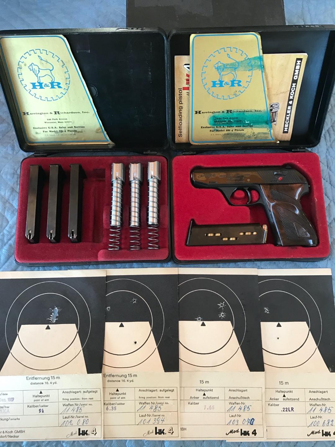 SOLD: HK 4 in 380 with multi barrel set 22, 25, 32 - Semi-Auto Market ...