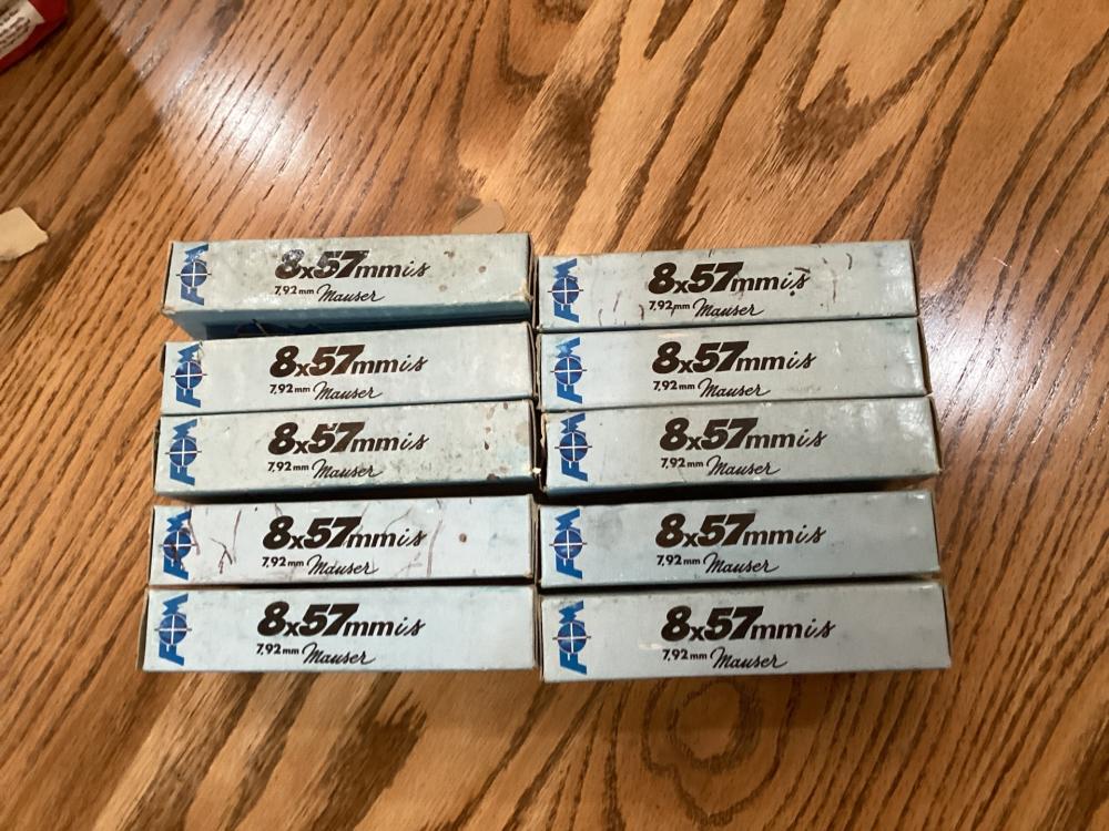 WTS: 8X57 Mauser ammo, new,old,stock,NON CORROSIVE!, made in Portugal ...