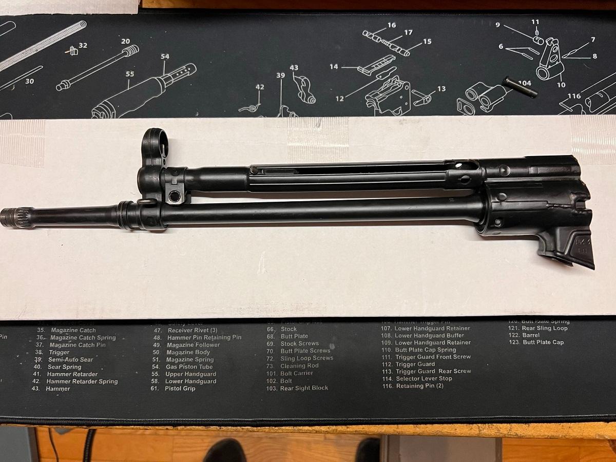 HK 33 178 1/7 Twist Barrel with Front End - $1000 obo - Parts and ...