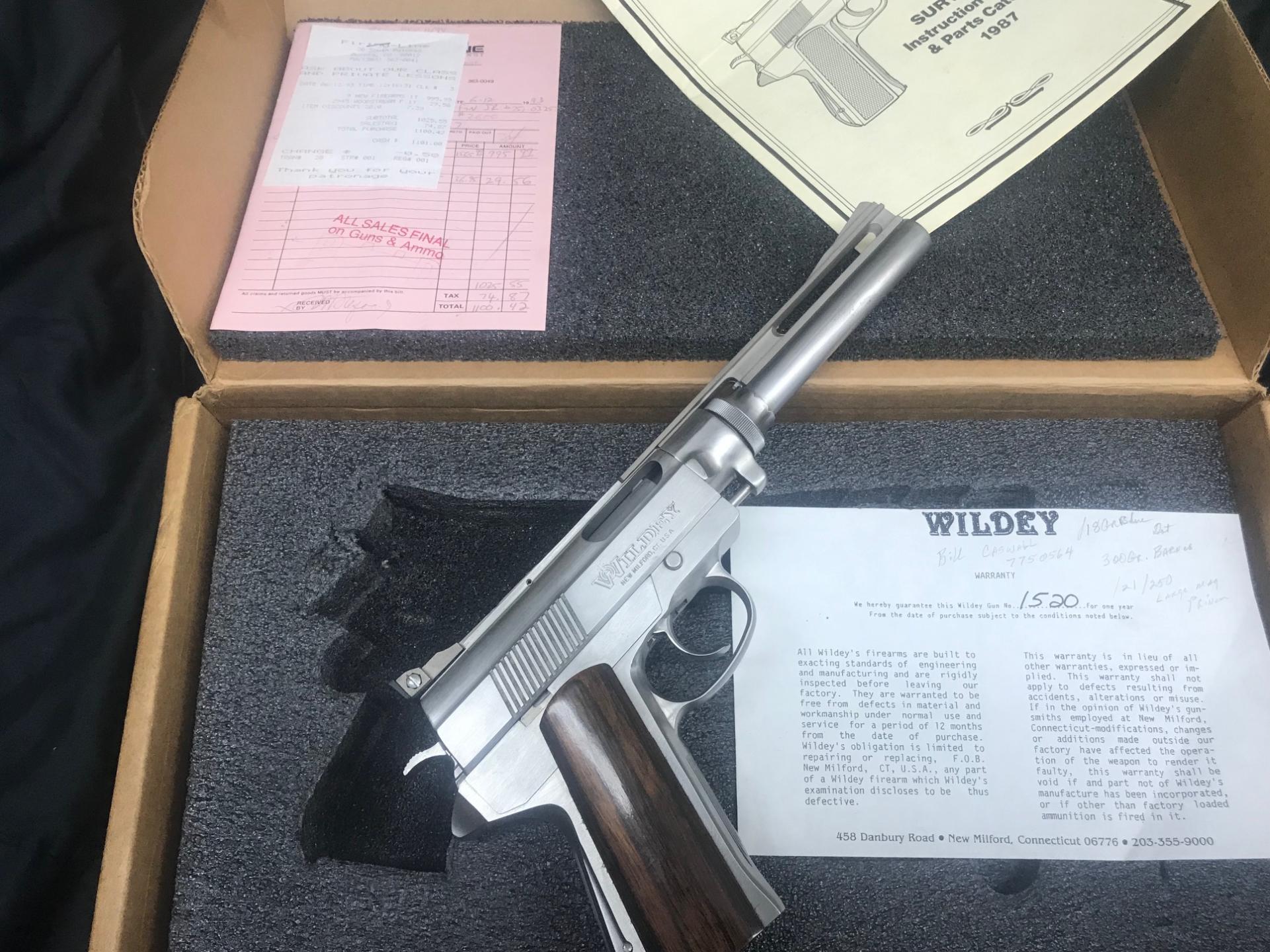 WILDEY .475 auto-mag... 1978 MFG'd - Collectors Market Board ...