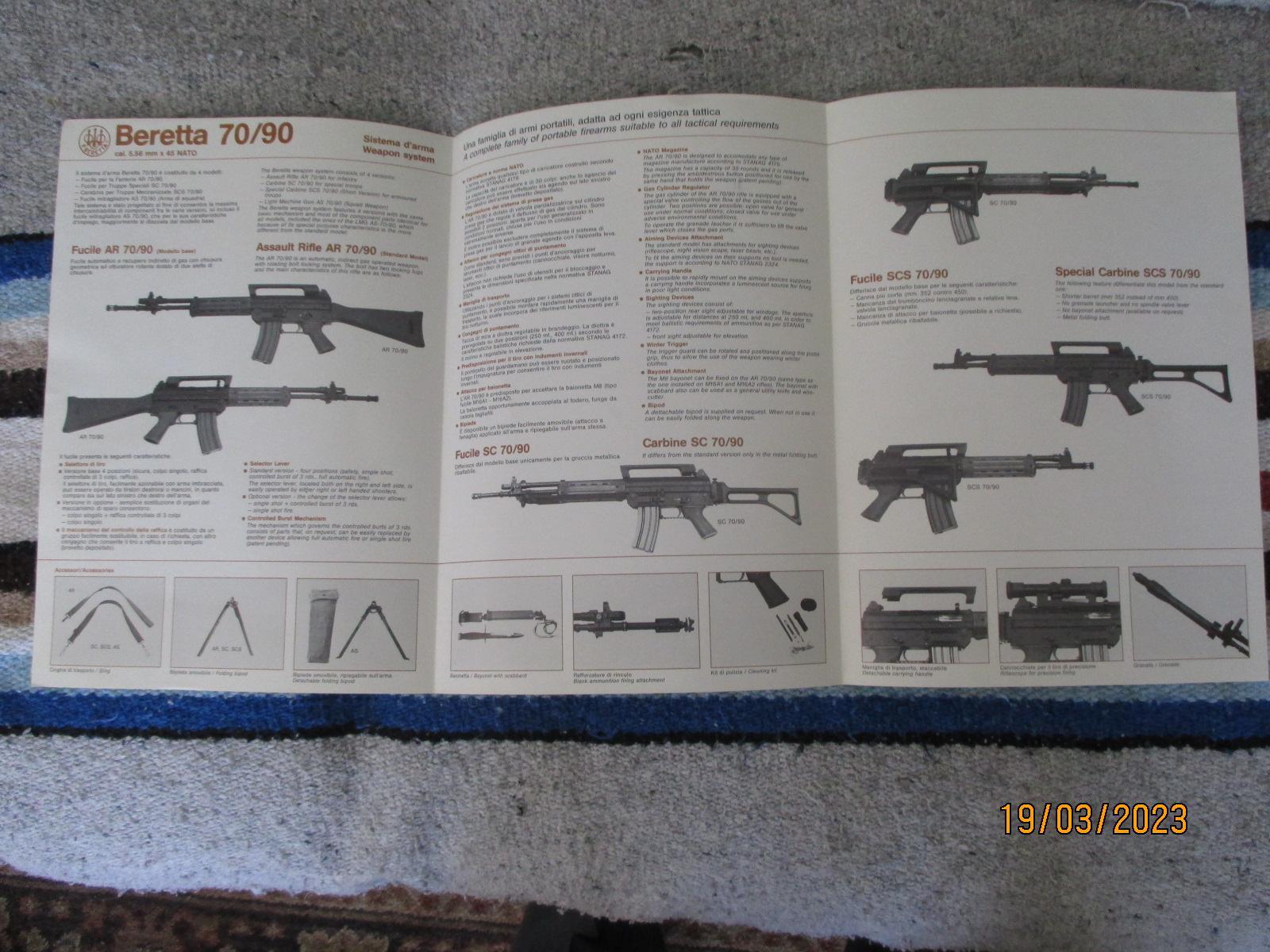 WTS: Beretta AR 70/90 advertising flyer 25.00 shipped - Collectors ...