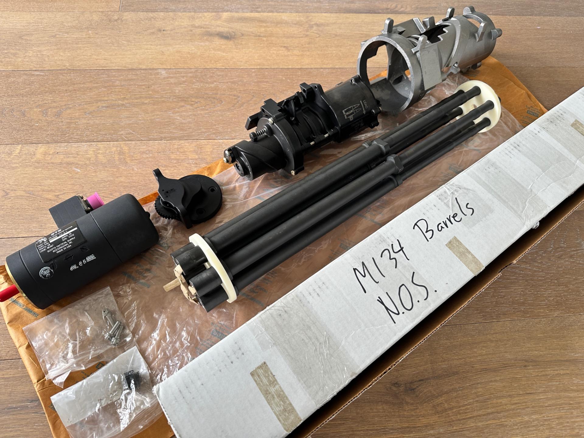 SOLD: M134 Parts: Barrles, delinker, motor, housing - Parts and ...