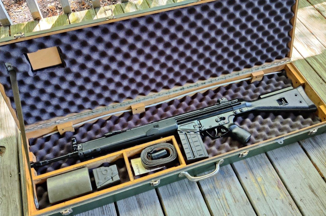 Heckler & Koch G3 SG1 Pre-May Dealer Sample Machine Gun & HK Transport Case $19,000 - NFA Market ...