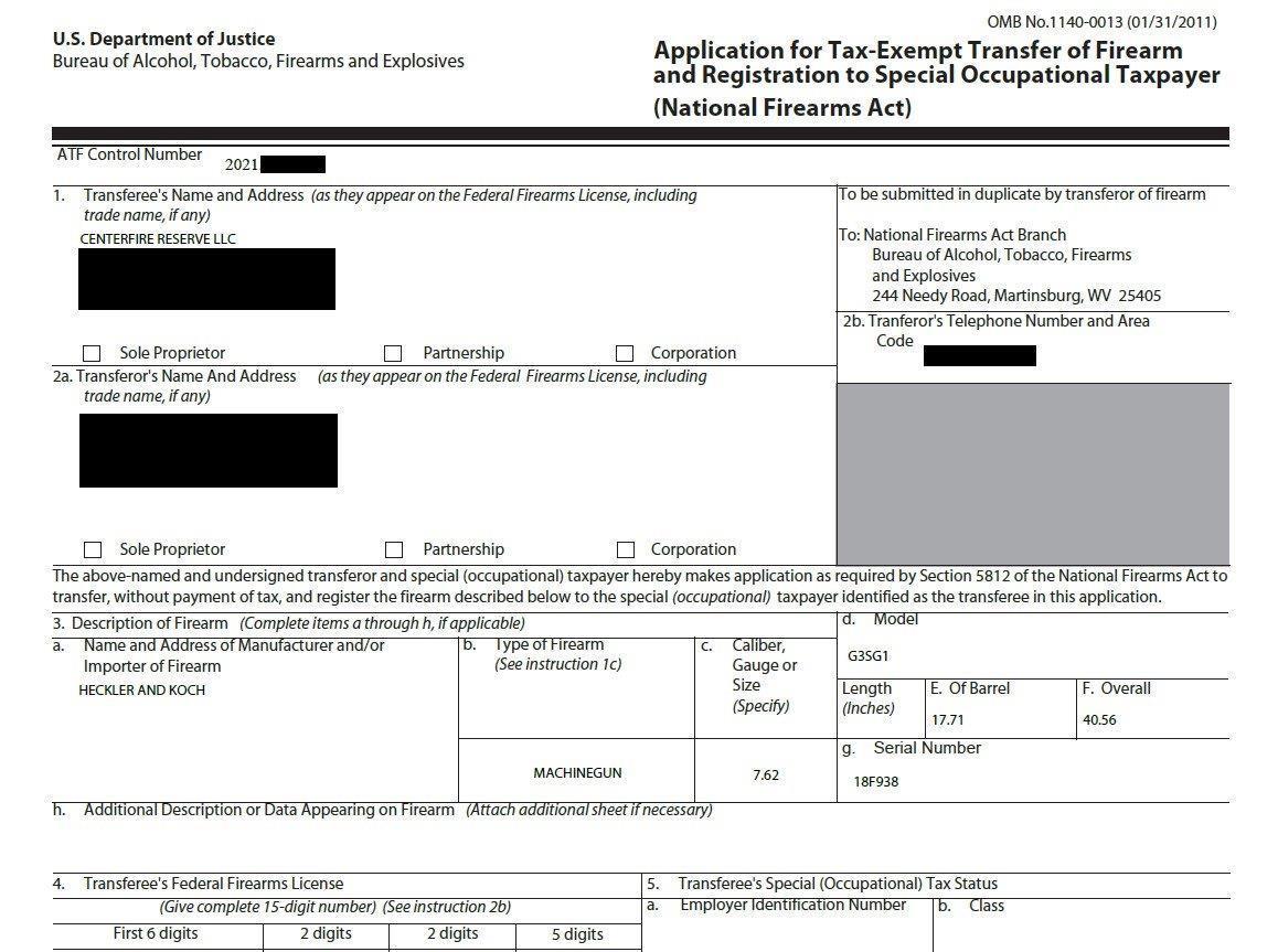 Heckler & Koch G3 SG1 Pre-May Dealer Sample Machine Gun & HK Transport ...