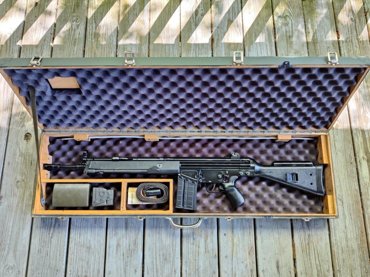 Heckler & Koch G3 SG1 Pre-May Dealer Sample Machine Gun & HK Transport Case $19,000 - NFA Market ...