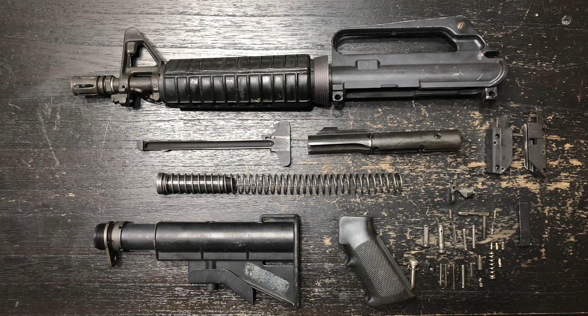 Colt 635 9mm SMG 10.5" A1 Complete Parts Kit N1 Stock - SOLD - Parts ...