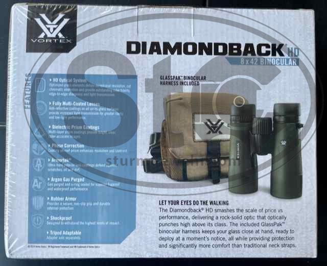 Diamondback HD Vortex Binoculars 8x42 New in Box Range Hiking Hunting ...