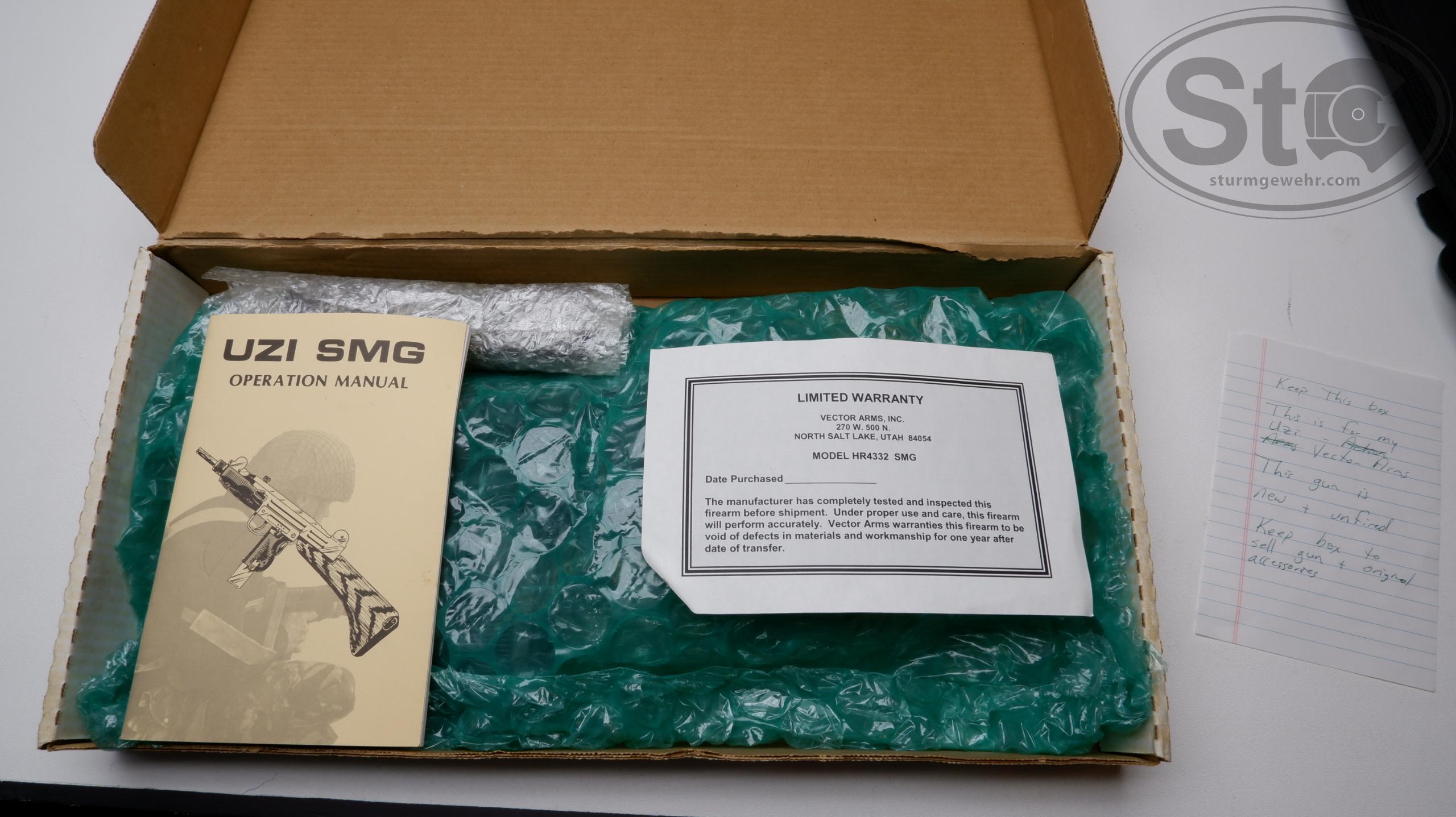 FS – LNIB Transferable Full size Group UZI - Eform 3 – 16.5k SOLD PENDING FUNDS - NFA Market ...