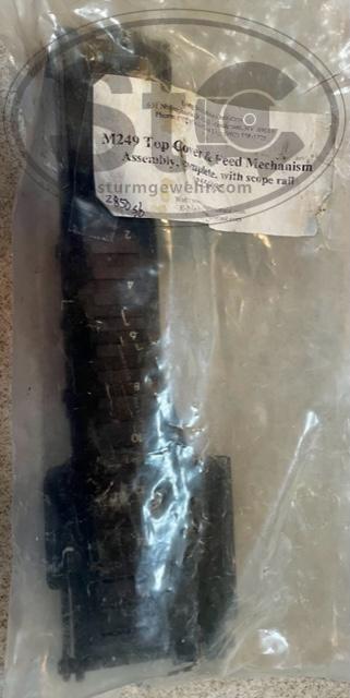 M249 Top Cover & Feed Mechanism Assembly Complete w/ Scope Rail P/N ...