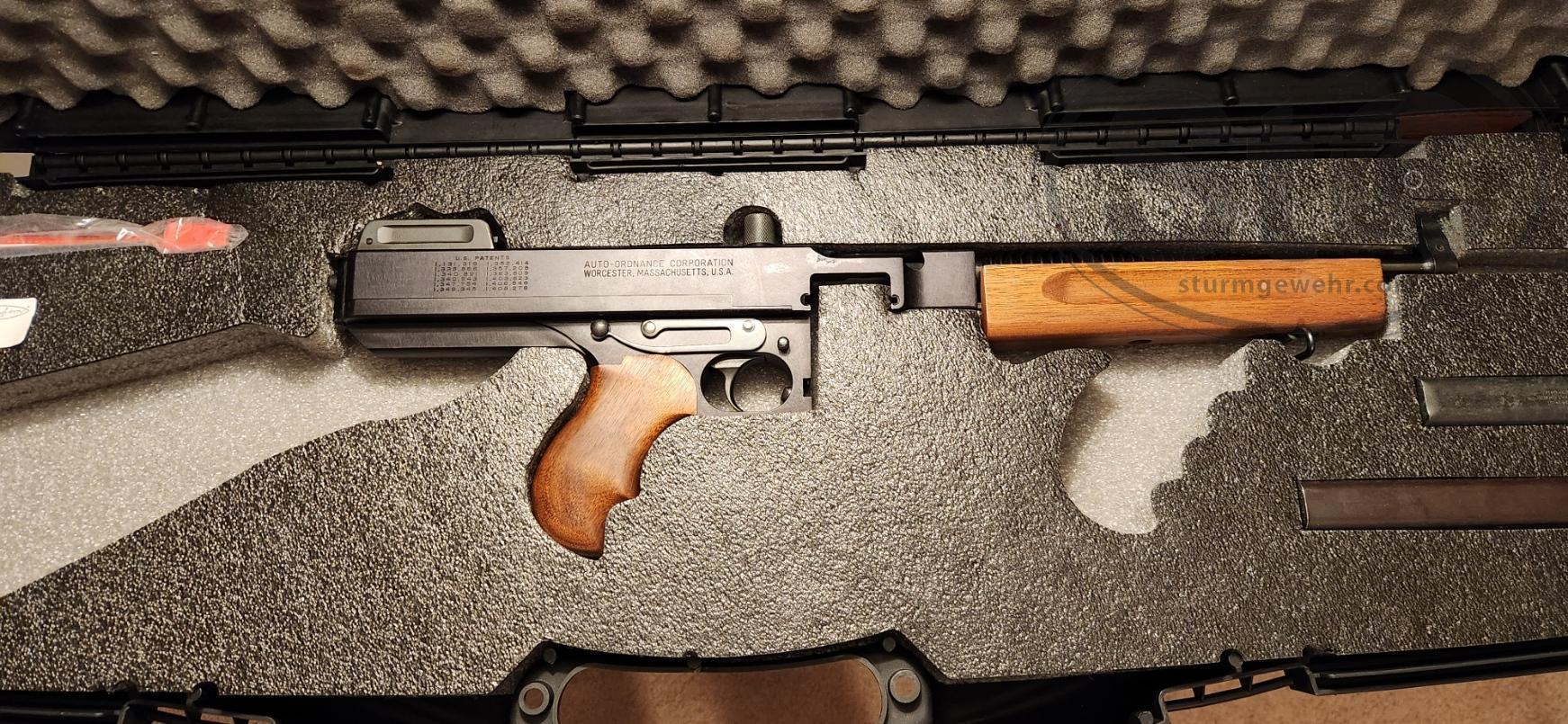 SOLD: Auto Ordnance Thompson 1927A5 (TA5) .45 ACP Pistol Serial No ...