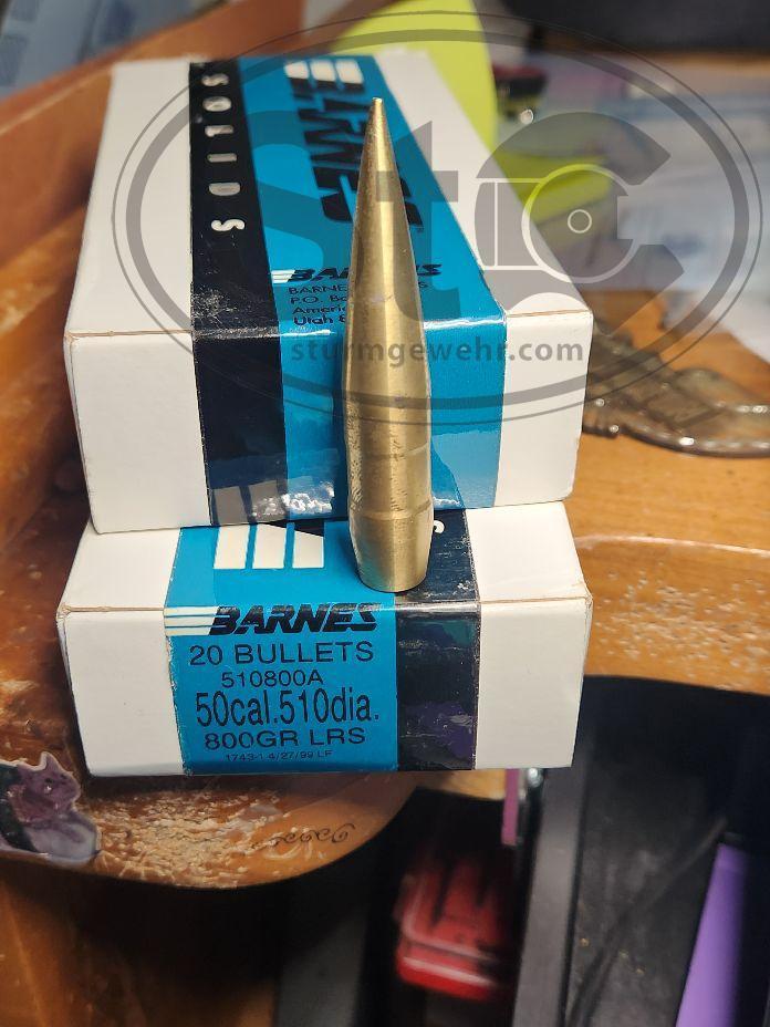 WTS Barnes 50 BMG Projectiles 800 grain LRS - Ammunition - Sturmgewehr ...