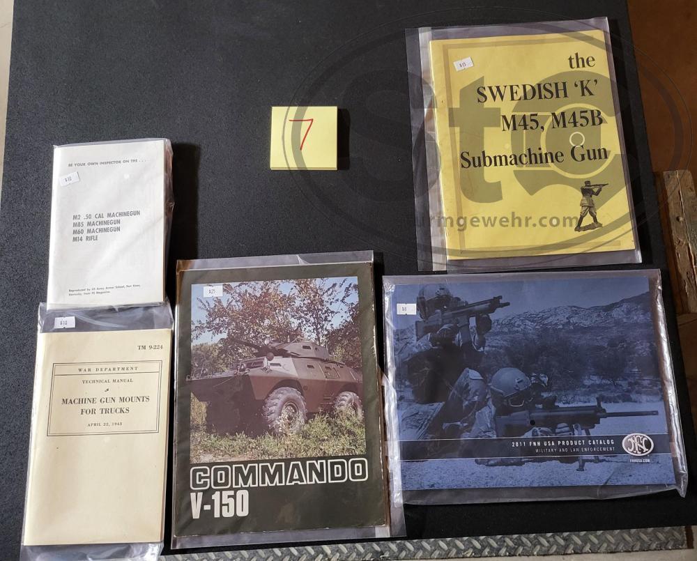 WTS: M249 M240 50 cal M60 Swedish K Humvee 1919 MK19 Misc Tech Manuals ...