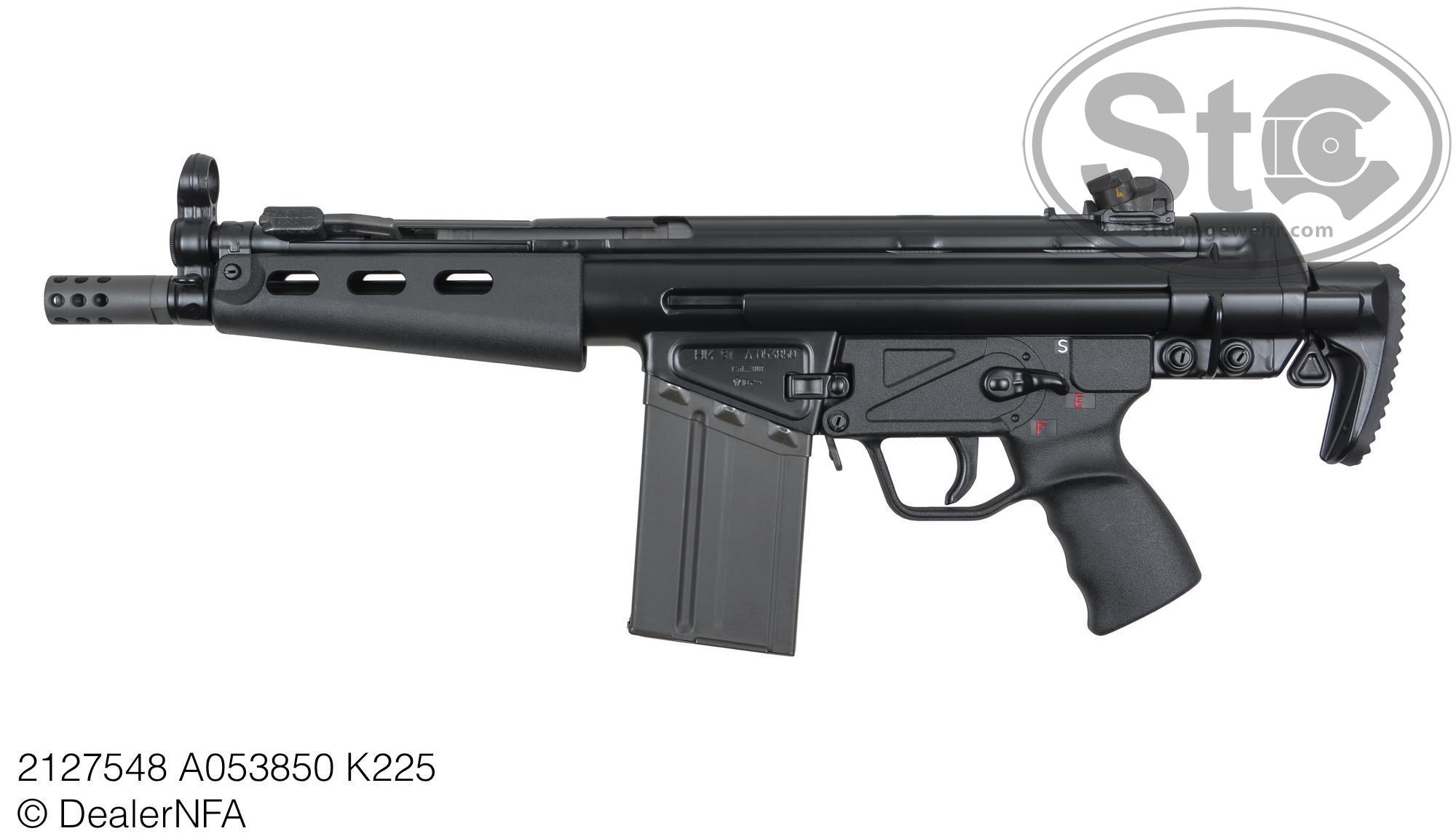Combo, HK MP5K-PDW & HK51A3 Registered SBRs with Registered Qualified ...