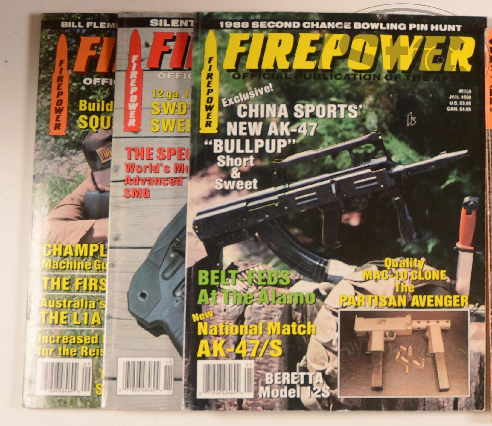 SOLD Complete set (missing 1 issue) of the 1980s FIREPOWER magazine ...