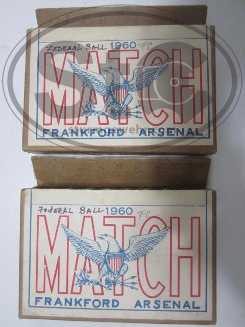 SOLD: Two Boxes of 1960 MATCH M72 .30-06 Once Fired FA NM Brass, 3 ...
