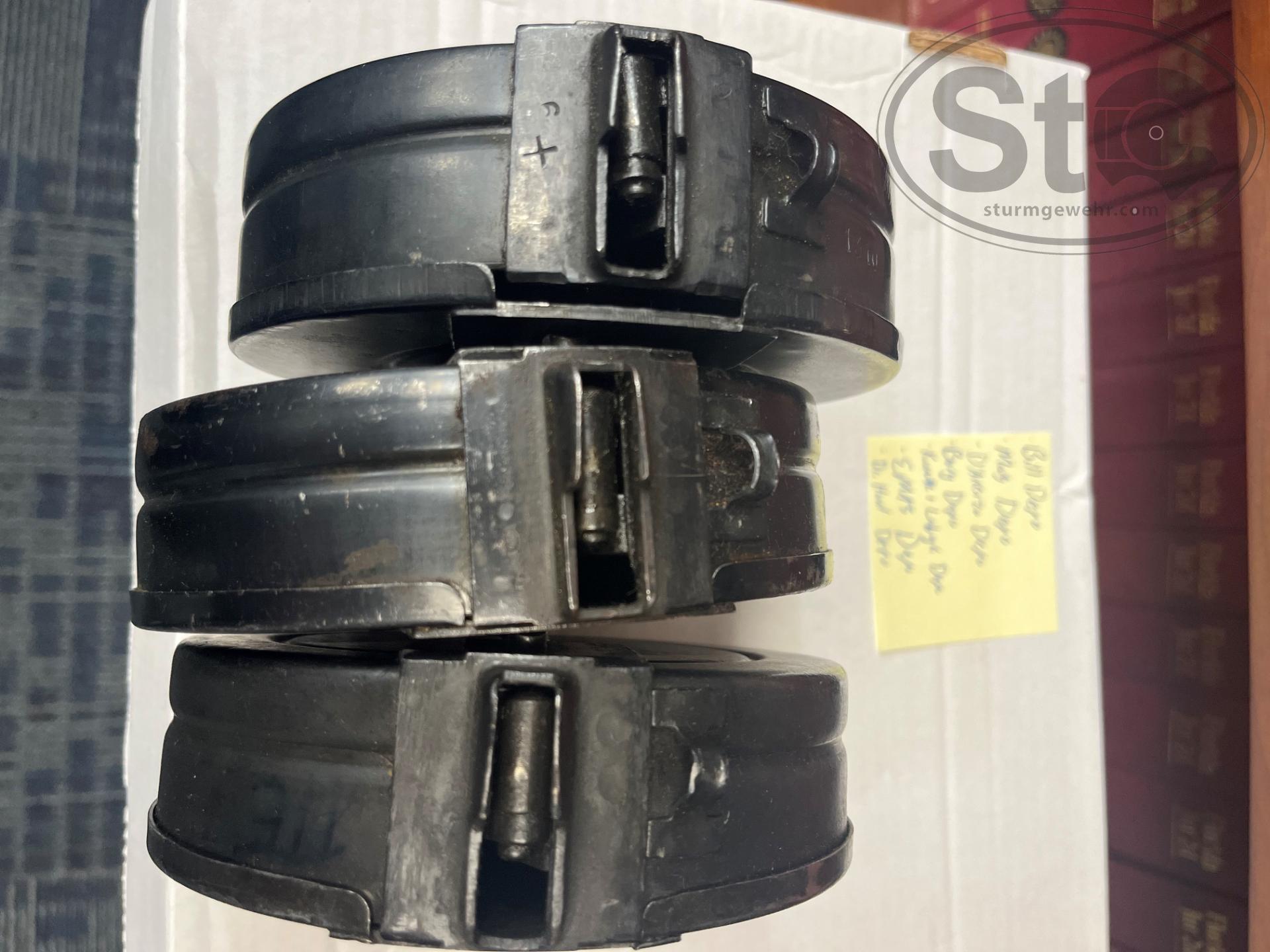 SOLD: Miscellaneous Class 3/ WWII Accessories: PPSH 41 drums, Vickers ...