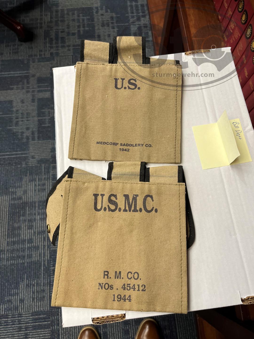 SOLD: Miscellaneous Class 3/ WWII Accessories: PPSH 41 drums, Vickers ...