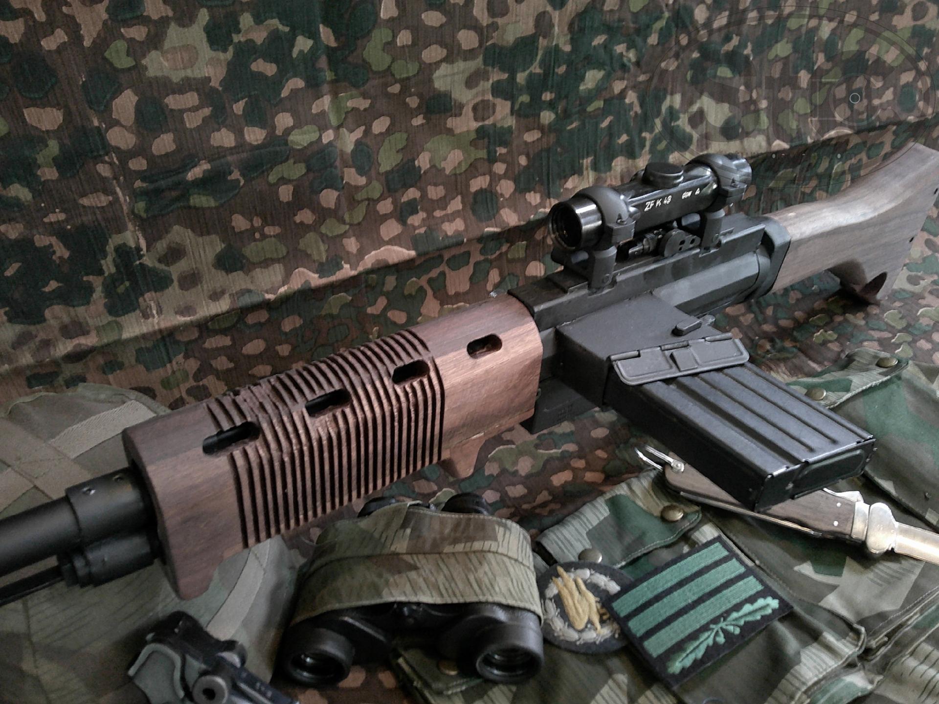 sold German WWII Fallschirmjager FG 42 type semi-auto machine rifle for ...